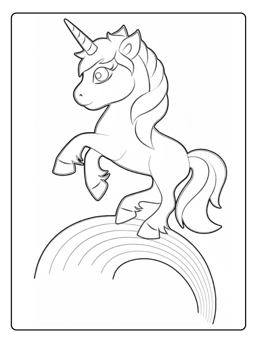 12+ Ausmalbild Regenbogen Einhorn Kostenlos - Ausmalbilderki.de